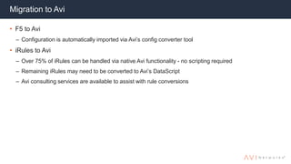 Top 10 F5 iRules to migrate to a modern load balancing platform | PPTX ...
