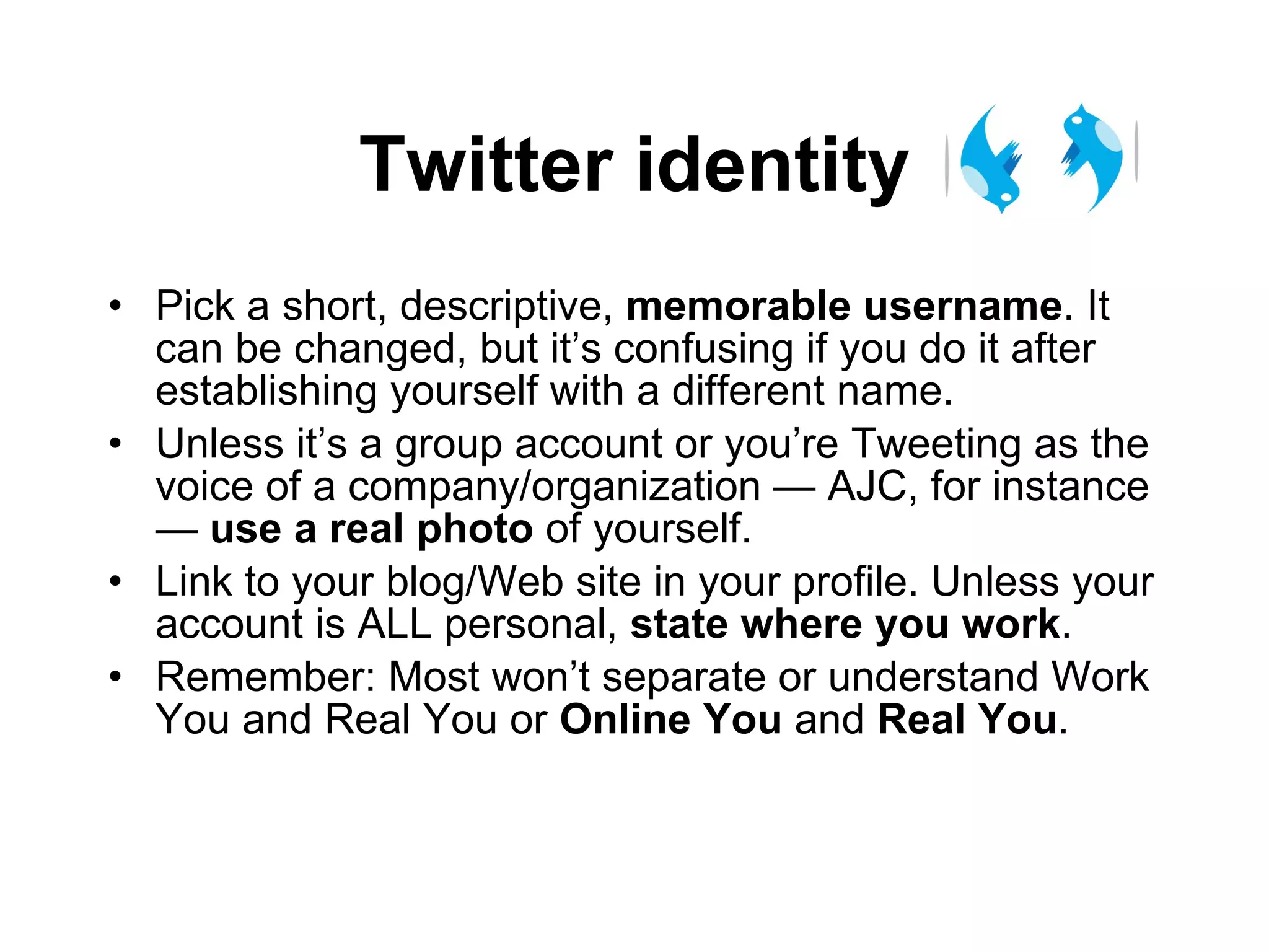 A Journo's Intro to Twitter | PPT