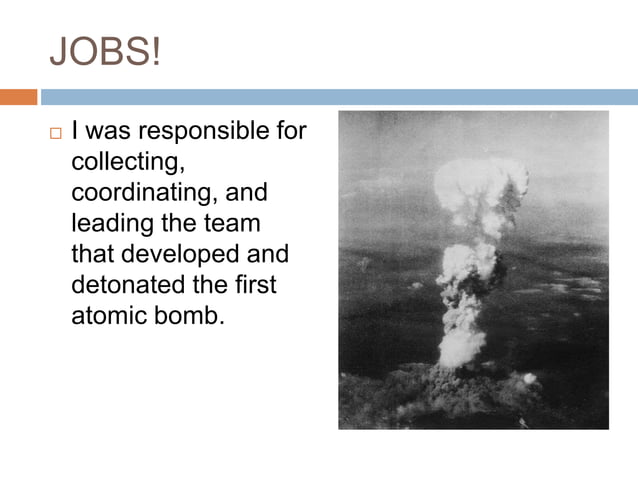 J Robert Oppenheimer | PPTX