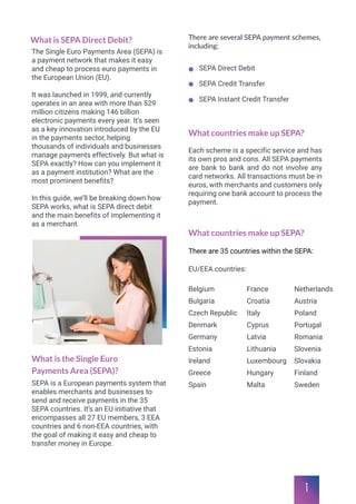 SEPA Direct Debit Guide | PDF