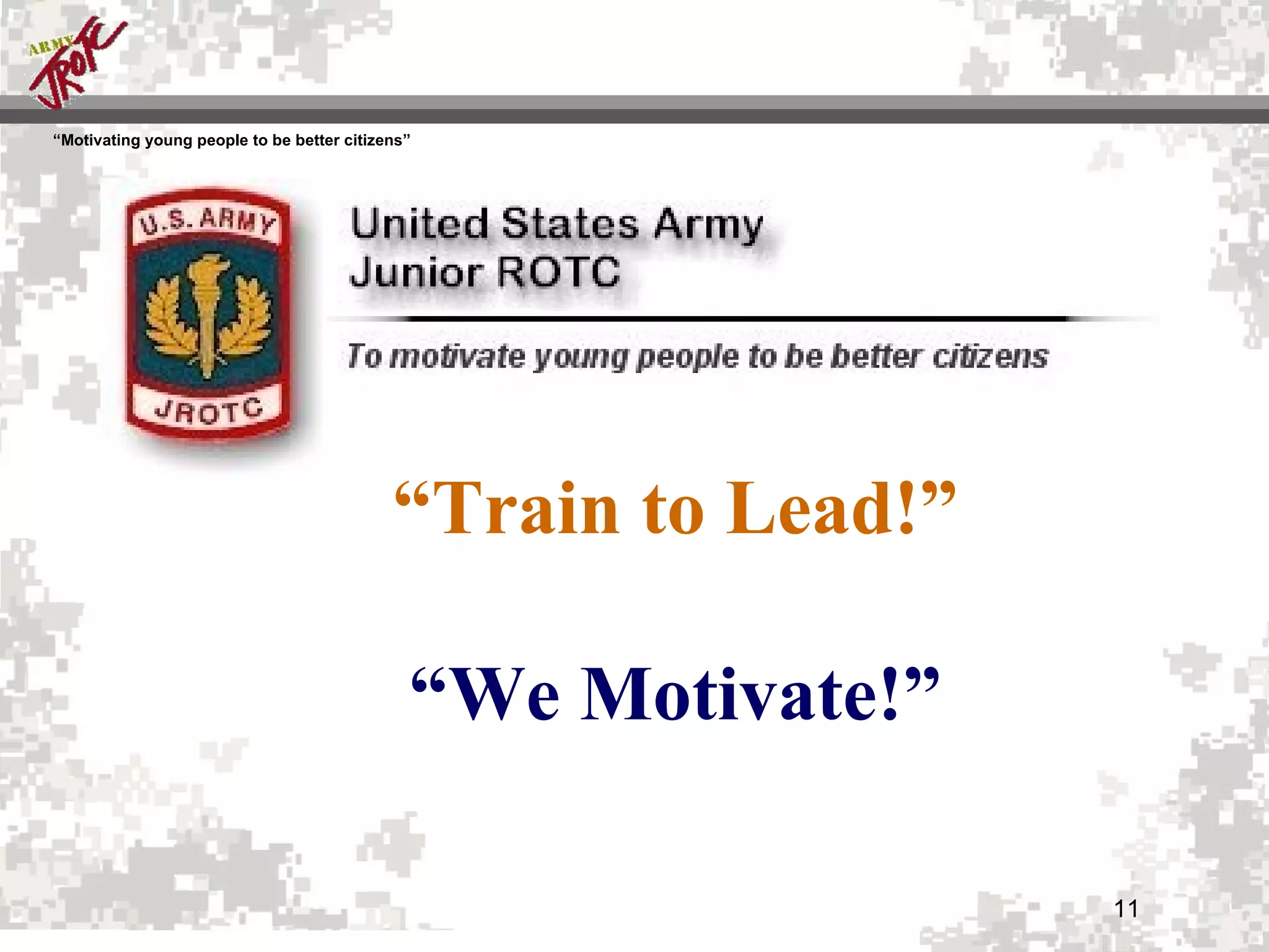 Jrotc Marketing Slides (6 Apr 09) | PPT