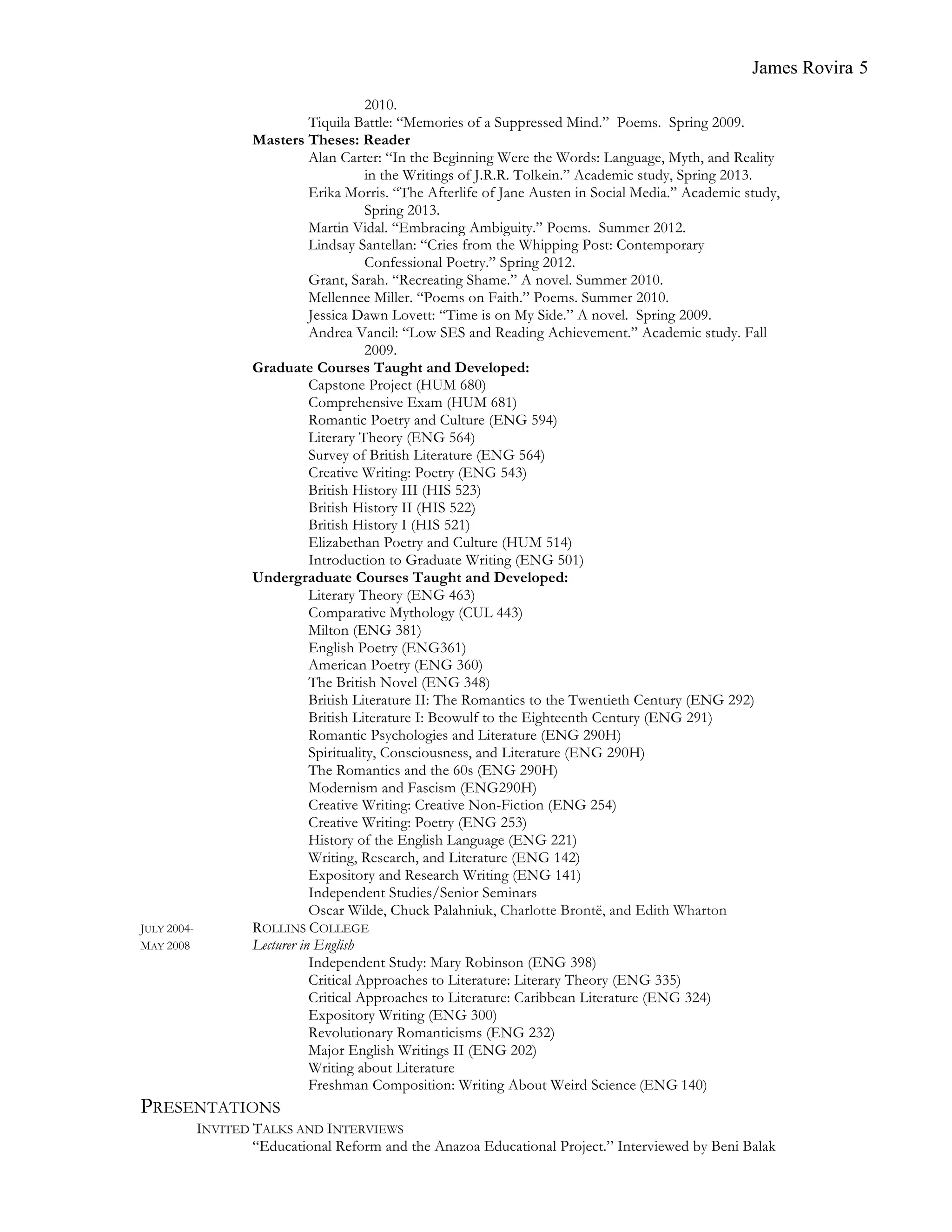 J rovira cvjuly_2016 | PDF