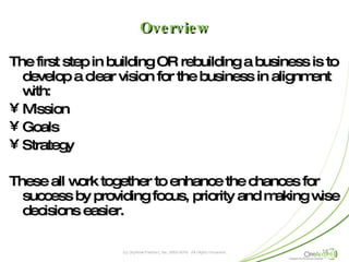 Rebuilding a broken business | PPT