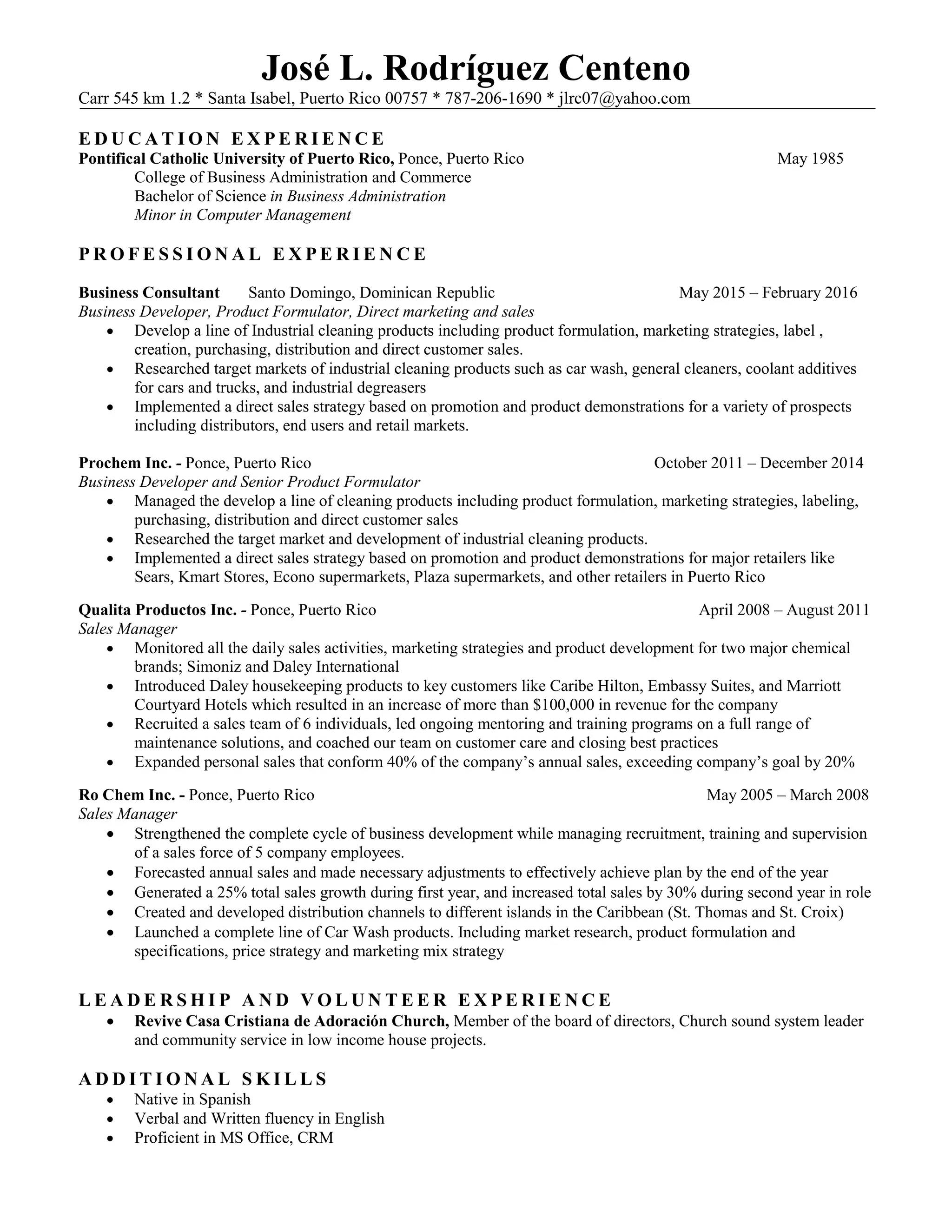 Jr resume final 04 2016 | PDF