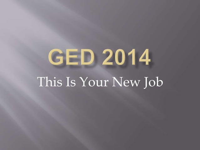Ged 2014 | PPT