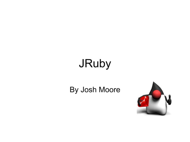 JRuby and Google App Engine | PPT