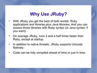 Introduction to JRuby And JRuby on Rails | PPT