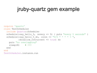 JRuby - Everything in a single process | PPT