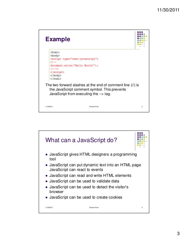 Java Script Notes