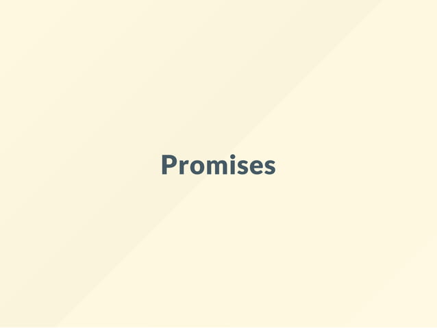 Asynchronous development in JavaScript | PPT