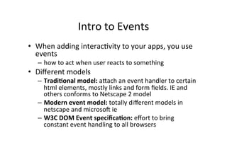 JavaScript and BOM events | PDF