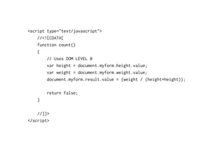 JavaScript and BOM events | PDF
