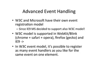 JavaScript and BOM events | PDF