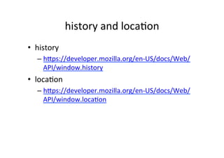 JavaScript and BOM events | PDF