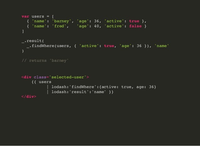 JavaScript Fundamentals with Angular and Lodash