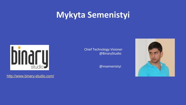 "JS: the right way" by Mykyta Semenistyi | PPT