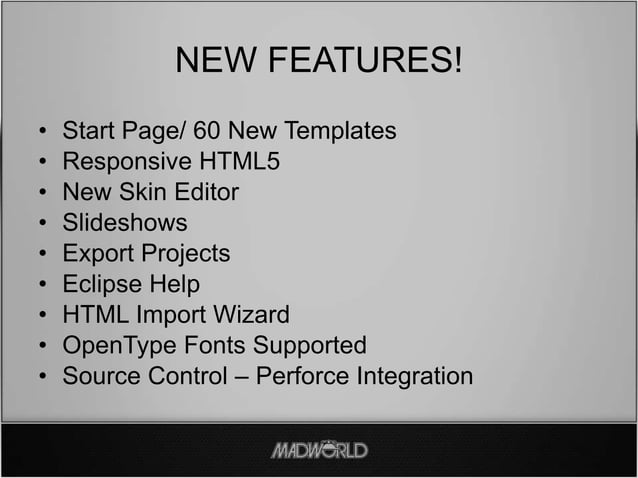 What's New in MadCap Flare v10 | PPTX