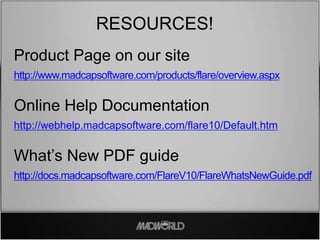 What's New in MadCap Flare v10 | PPTX