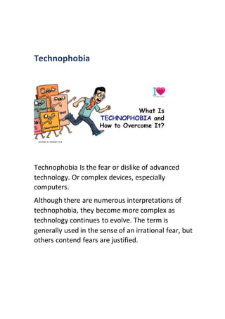 Phobia Of Computer | PDF