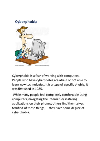 Phobia Of Computer | PDF