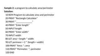 BASIC programming language presentation.pptx | Free Download