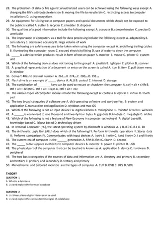 JS3 COMPUTER STUDIES FIRST TERM C.A 2 | DOCX