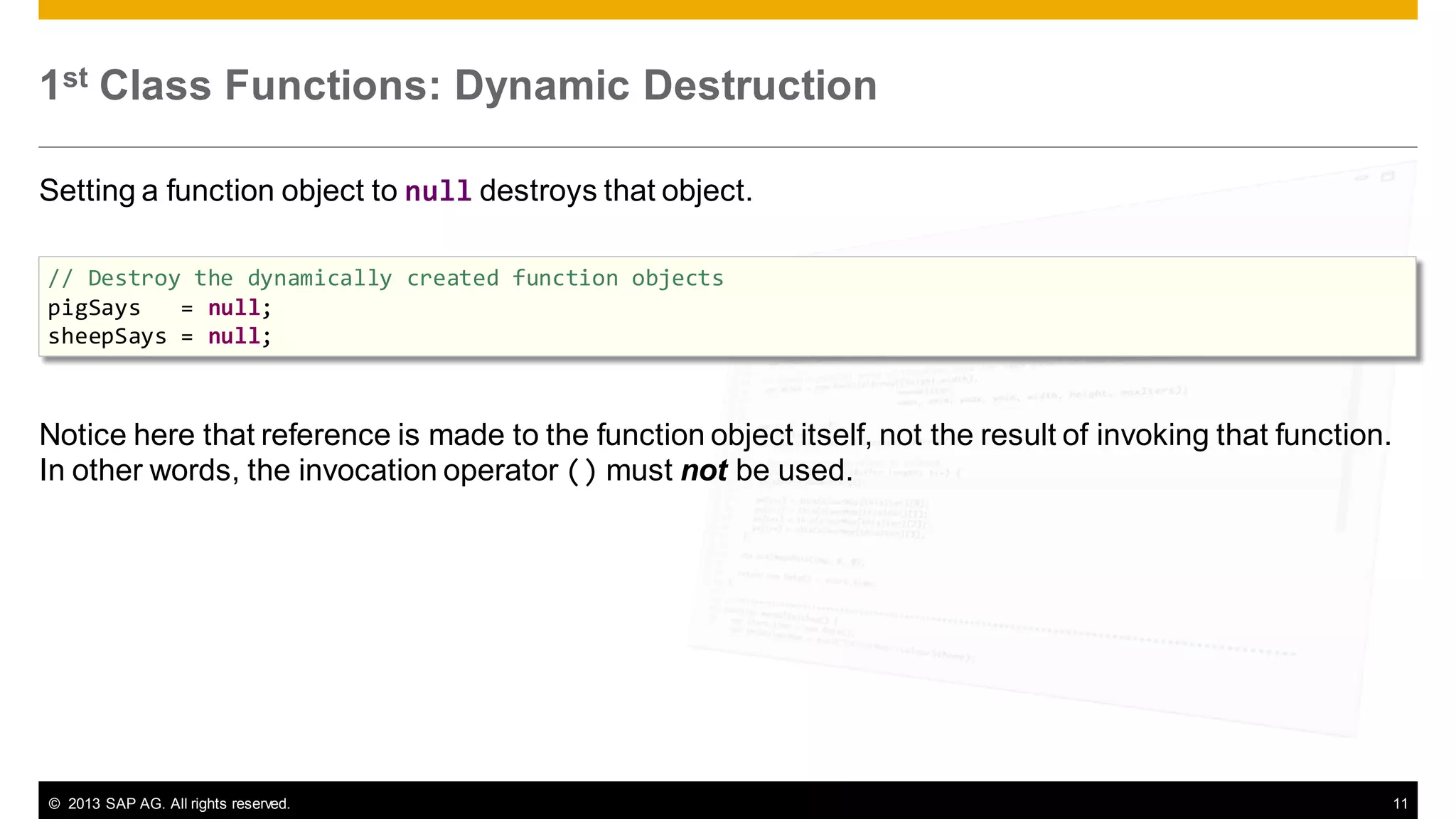 JavaScript for ABAP Programmers - 5/7 Functions | PPT JavaScript for ABAP Programmers - 5/7 Functions | PPT