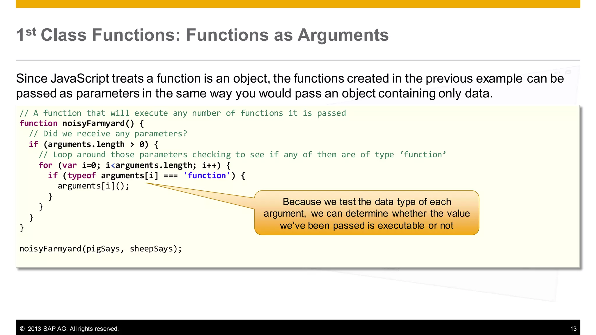 JavaScript for ABAP Programmers - 5/7 Functions | PPT JavaScript for ABAP Programmers - 5/7 Functions | PPT