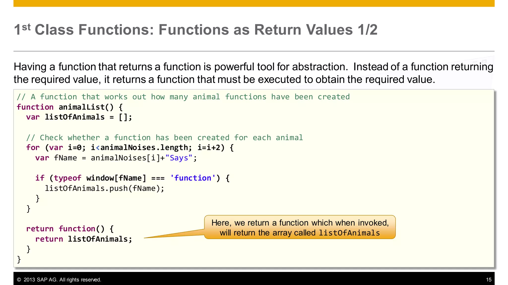 JavaScript for ABAP Programmers - 5/7 Functions | PPT JavaScript for ABAP Programmers - 5/7 Functions | PPT