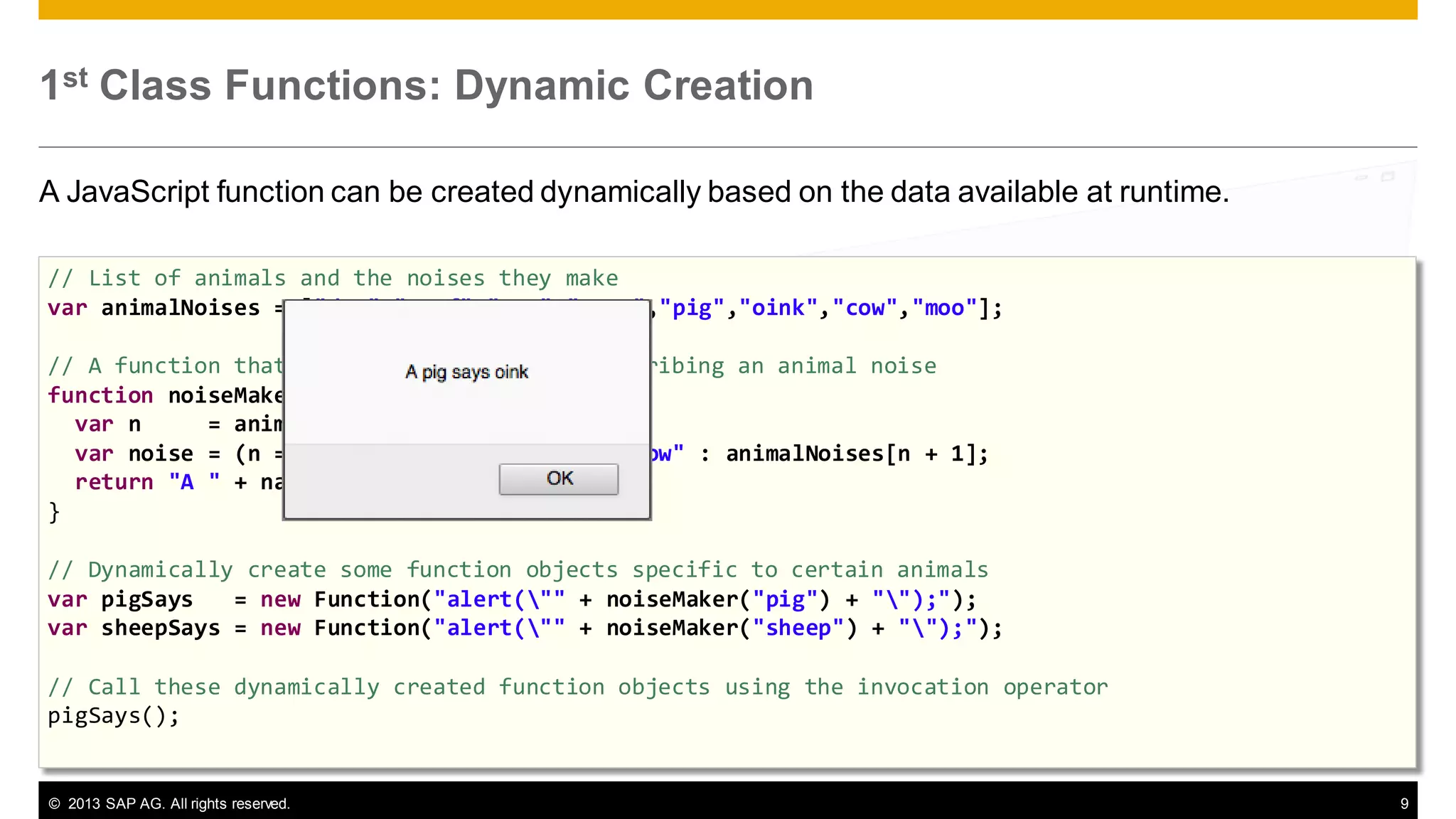 JavaScript for ABAP Programmers - 5/7 Functions | PPT JavaScript for ABAP Programmers - 5/7 Functions | PPT
