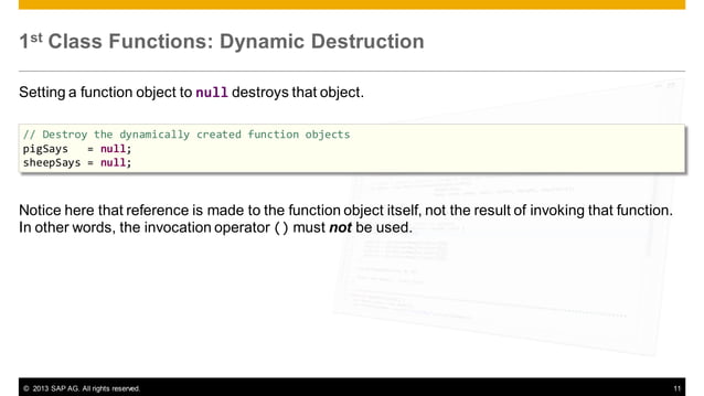 JavaScript for ABAP Programmers - 5/7 Functions | PPT