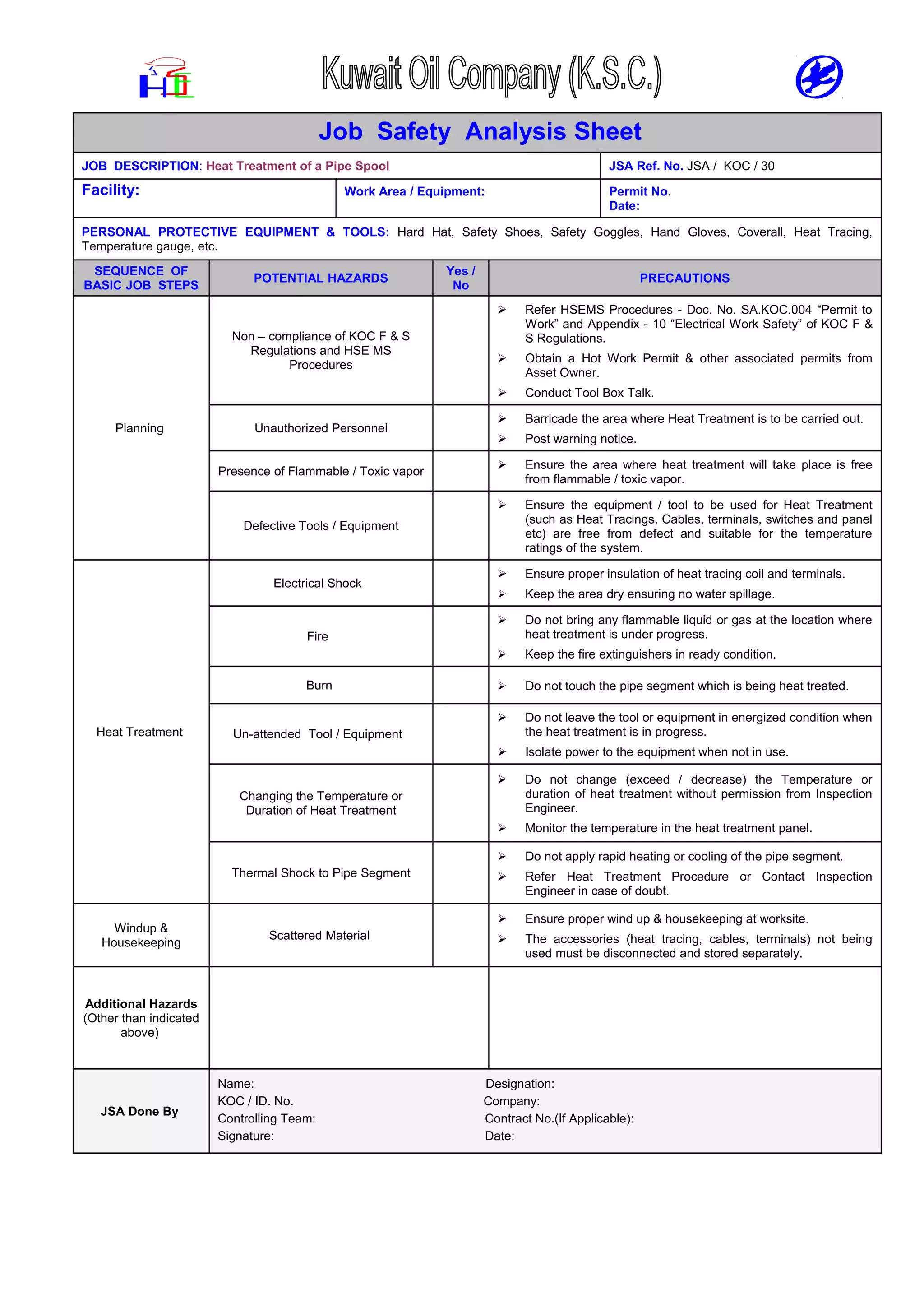 Jsa heat-treatment | DOC