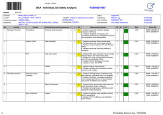 JSA jsa working at height , job safety analisis | PDF