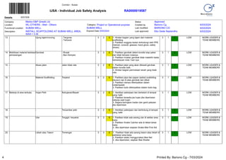 JSA jsa working at height , job safety analisis | PDF