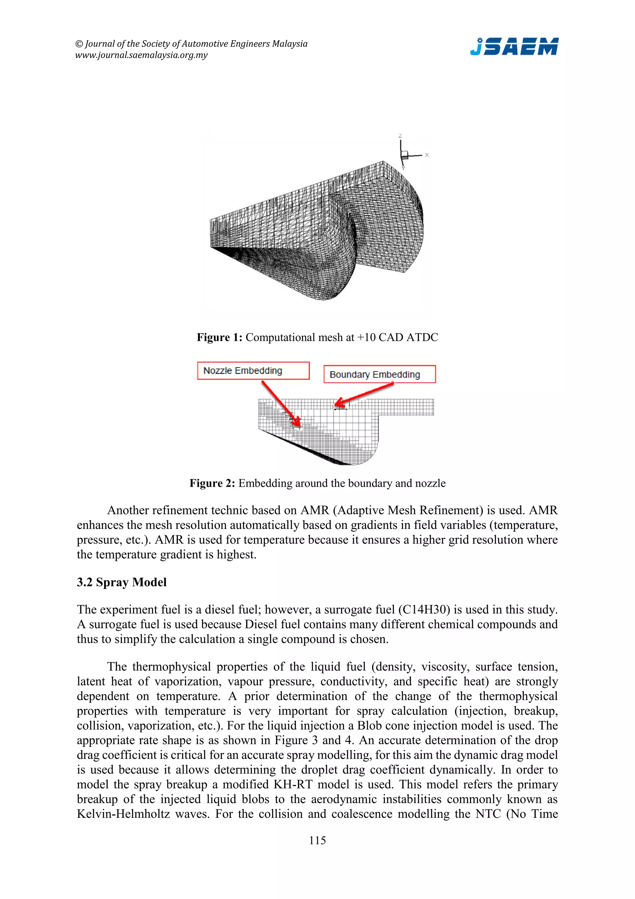 Numerical Simulation Of Combustion Behavior Of Di Diesel Engine With Conjunction Of Amr And