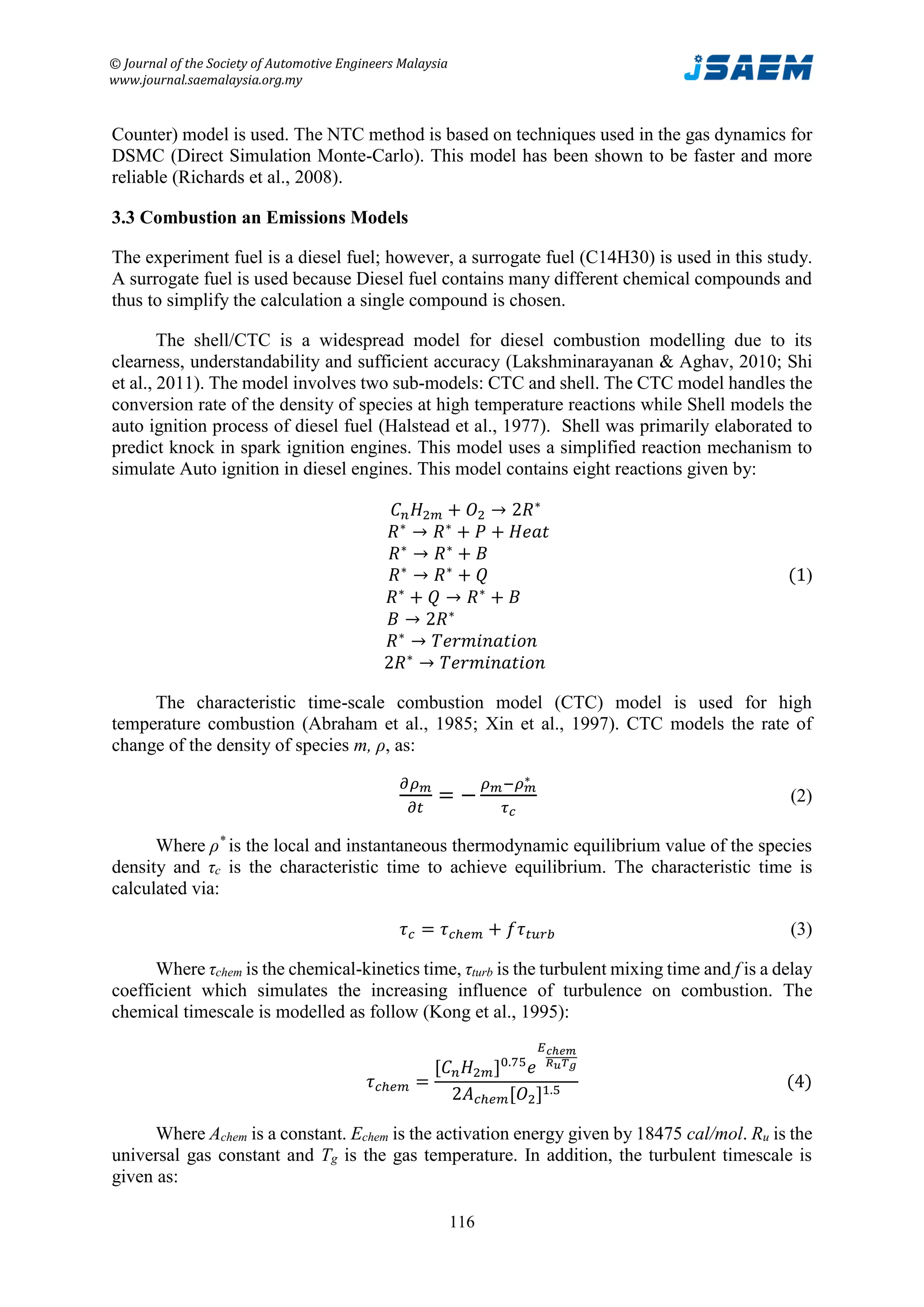 Numerical Simulation Of Combustion Behavior Of Di Diesel Engine With Conjunction Of Amr And