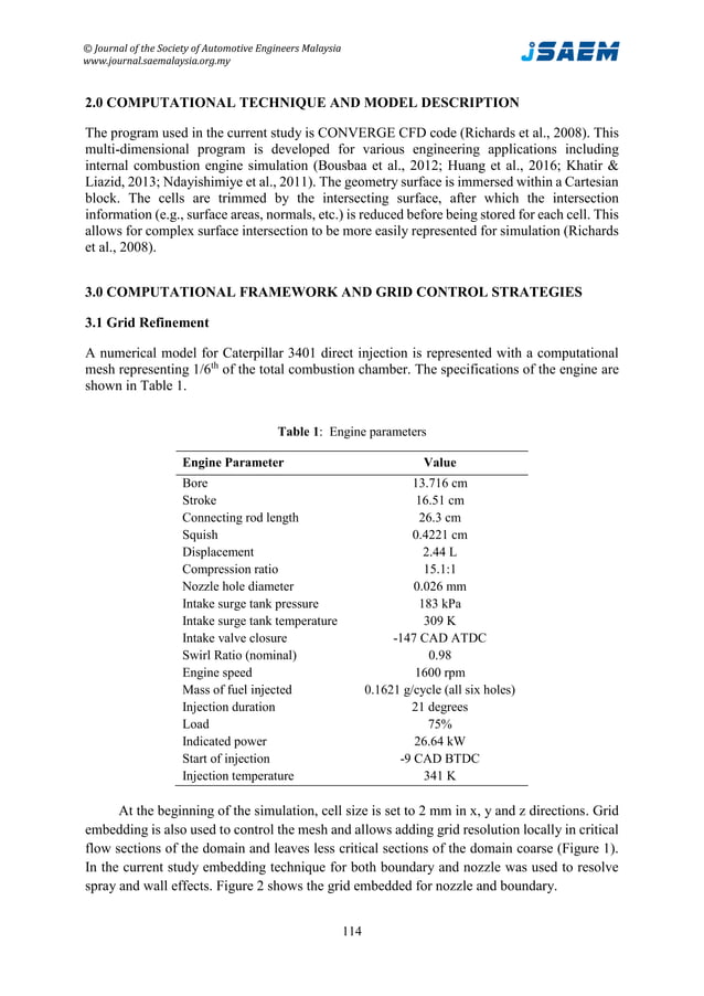 Numerical Simulation Of Combustion Behavior Of Di Diesel Engine With Conjunction Of Amr And