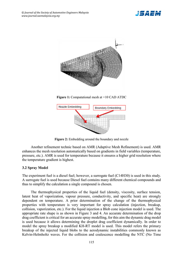 Numerical Simulation Of Combustion Behavior Of Di Diesel Engine With Conjunction Of Amr And