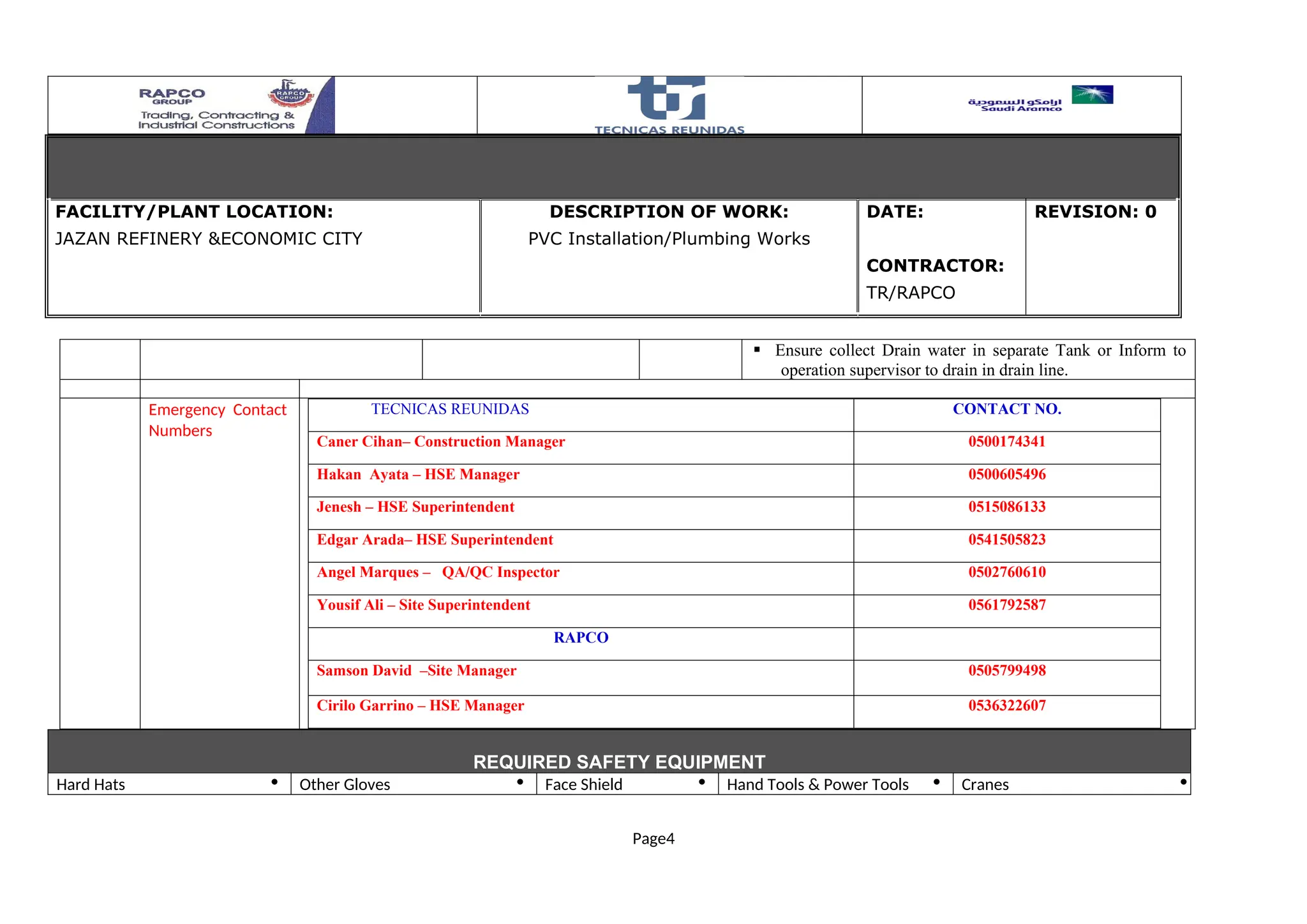 jsa for -Installation of PVC pipe (2).docx
