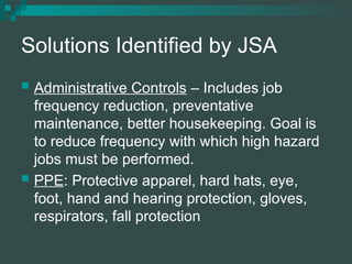 JSA safety jdffjadfjajadjaerjajqenewfudfnewfnwefj | PPT