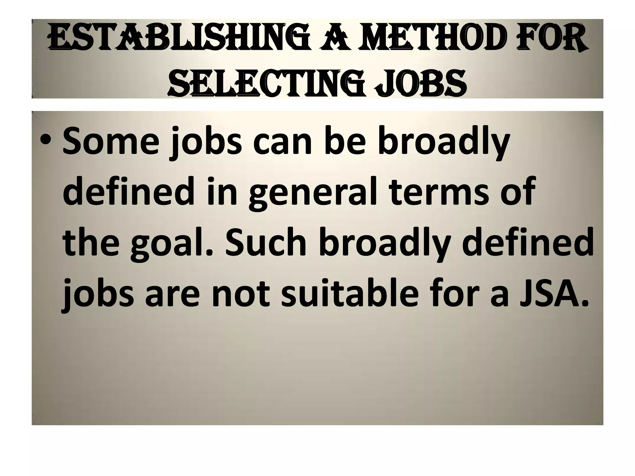 JSA- SAFETY ASSESSMENT | PPTX