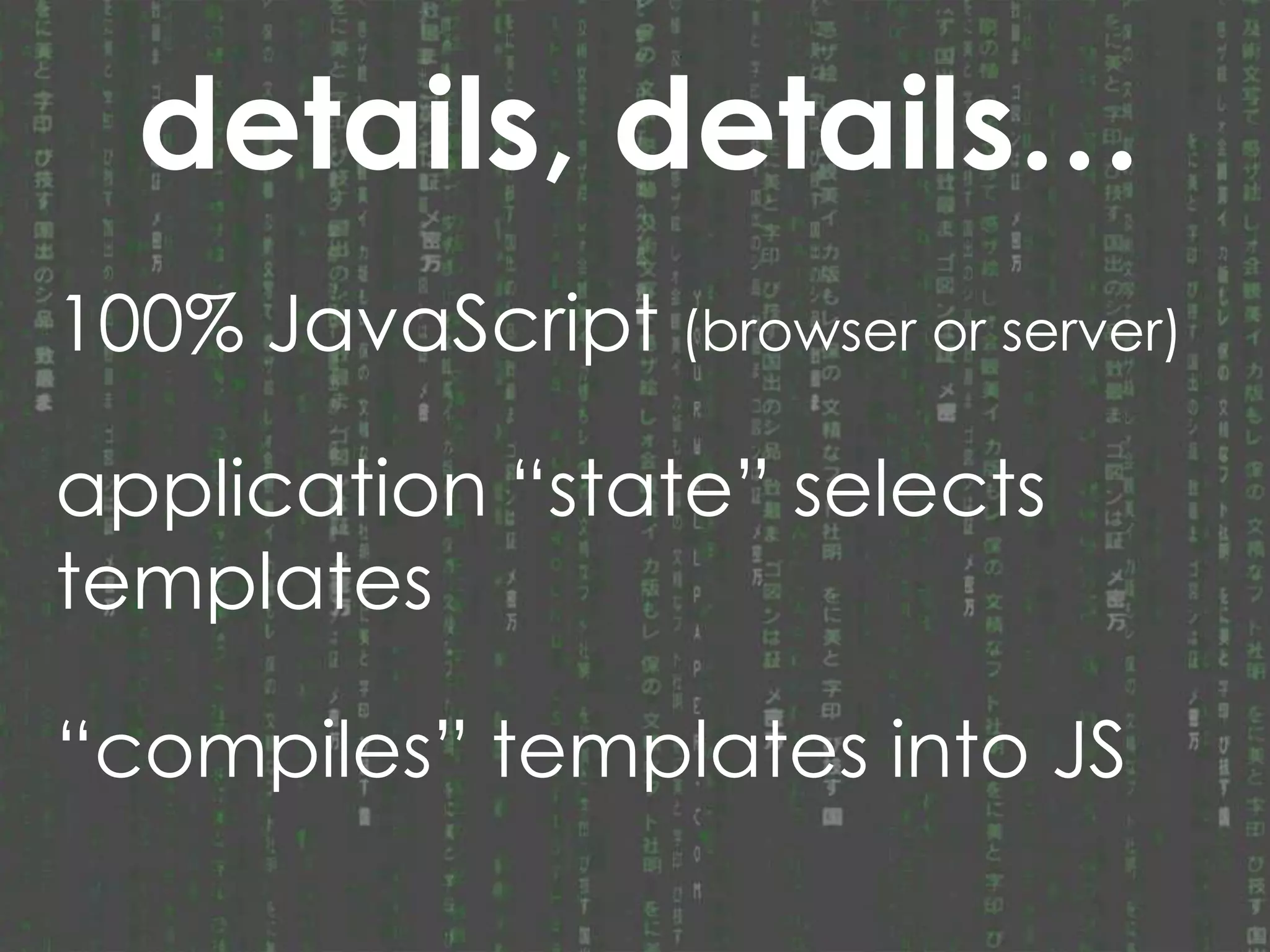 Javascript Architecture The Front And The Back Of It Ppt