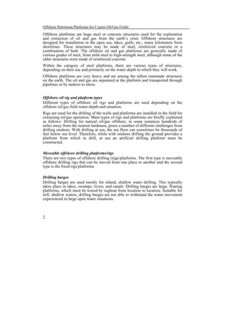 An Overview of Design, Analysis, Construction and Installation of ...