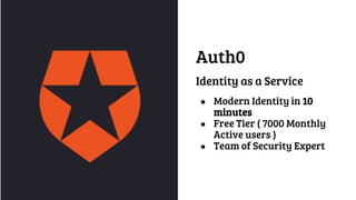 JS authentication with auth0 | PPTX