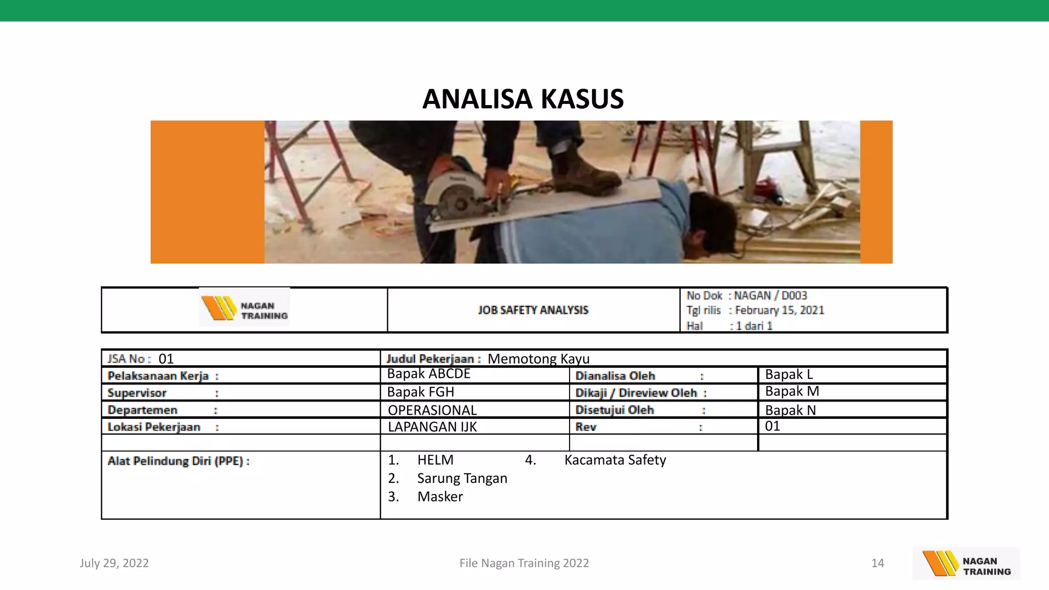 JSA, Work Permit, Inspeksi K3.pdf