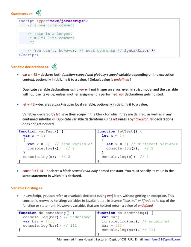 Web 4 | Core JavaScript | PDF
