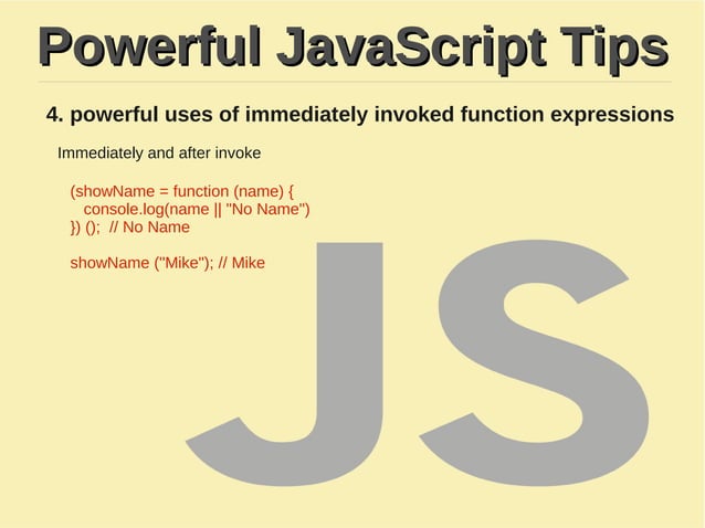 Powerful JavaScript Tips and Best Practices | PPT