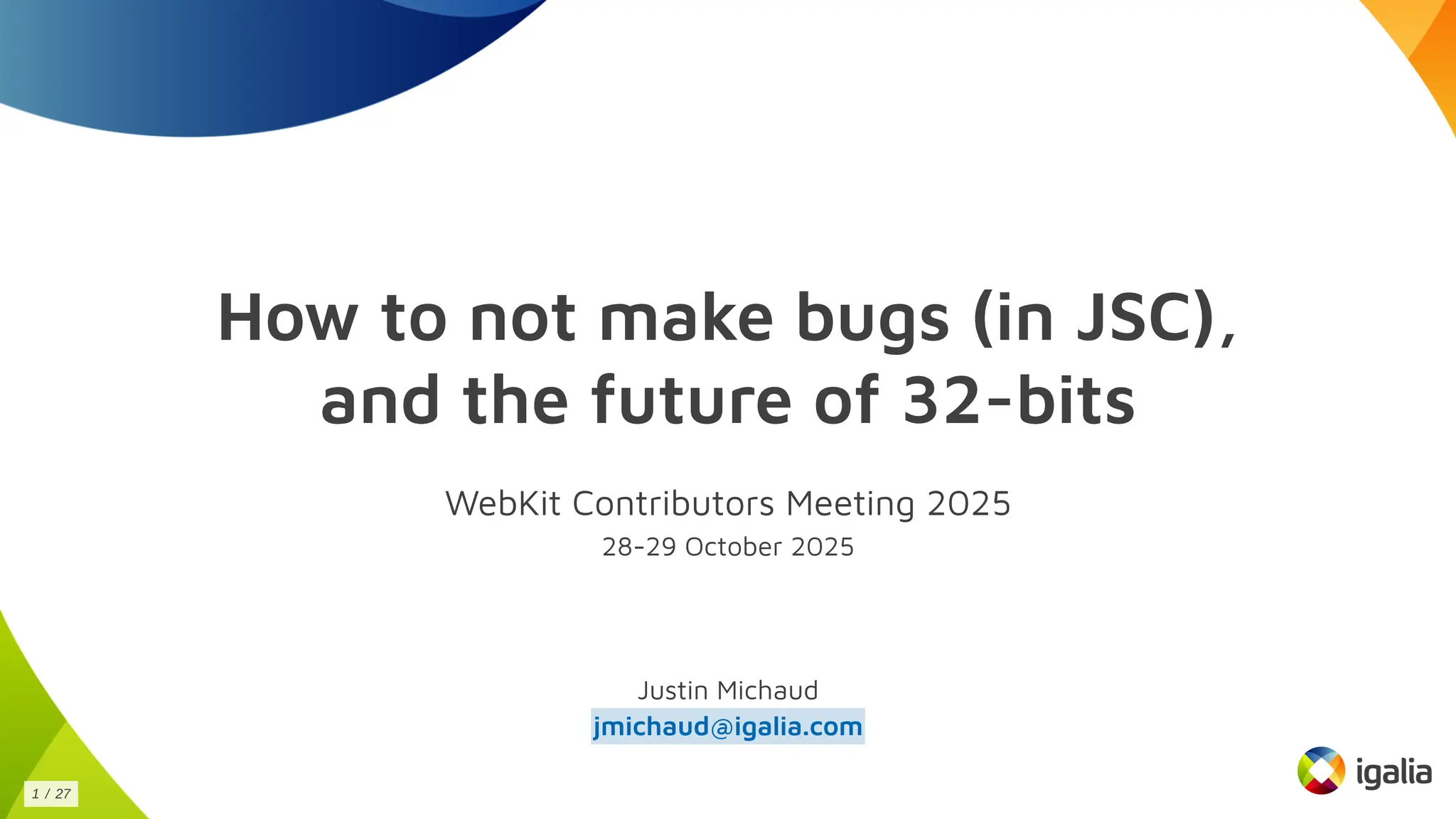 How to not make bugs (in JSC), and the future of 32-bits | PDF
