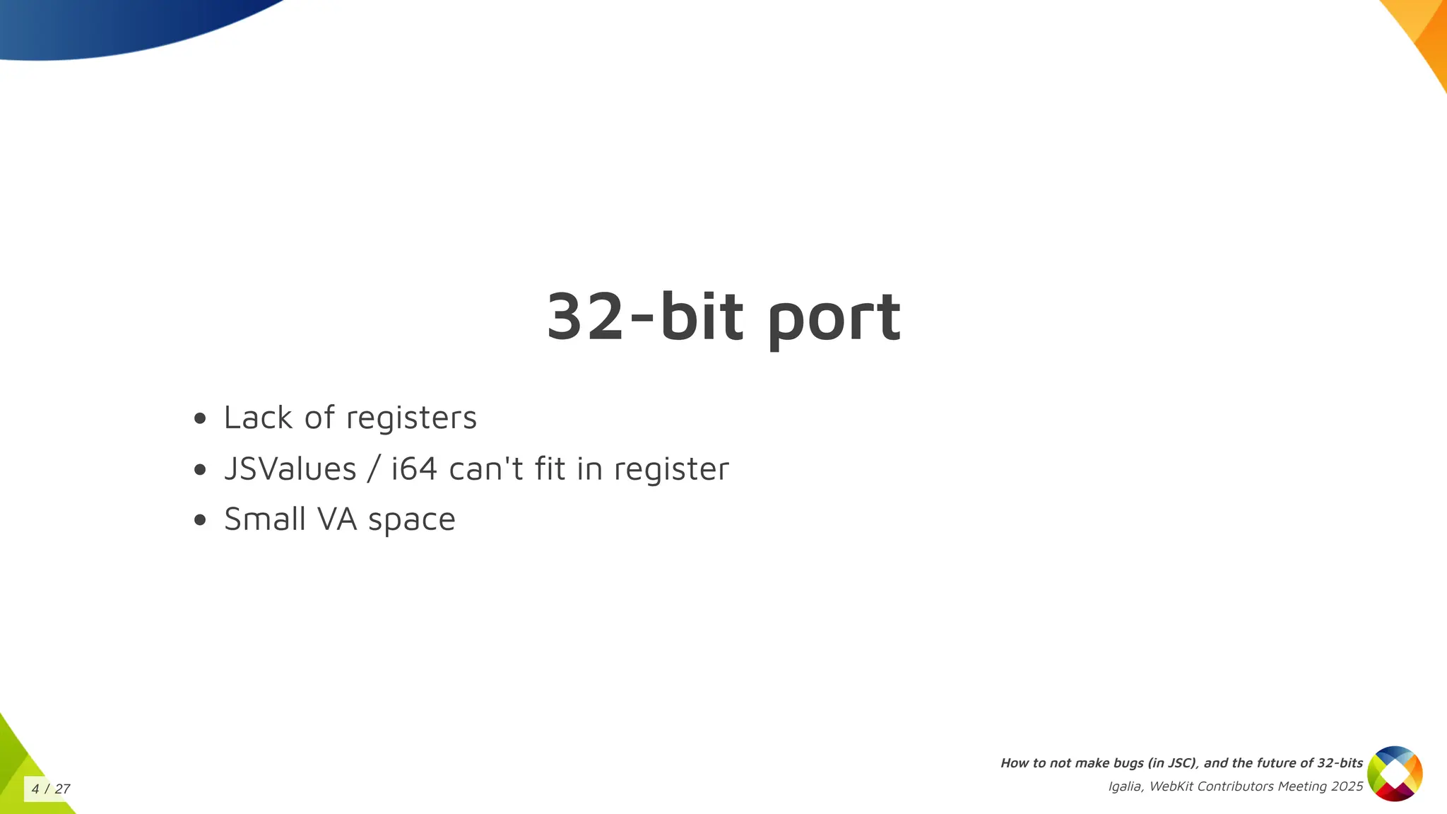 How to not make bugs (in JSC), and the future of 32-bits | PDF