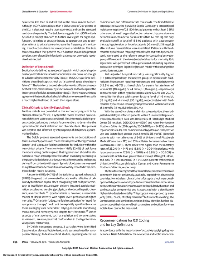 The Third International Consensus Definitions for Sepsis and Septic ...